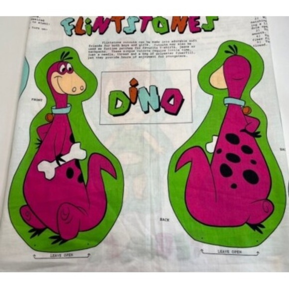Accents | Vintage Completed Flintstones Dino Pillow Cut And Sew | Poshmark